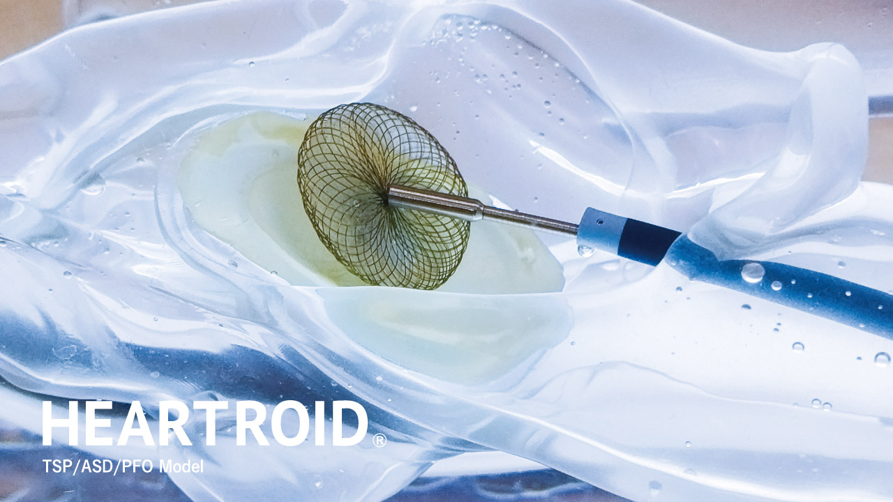 TSP/ASD/PFO closureモデル｜HEARTROID｜心臓カテーテルトレーニングシステム